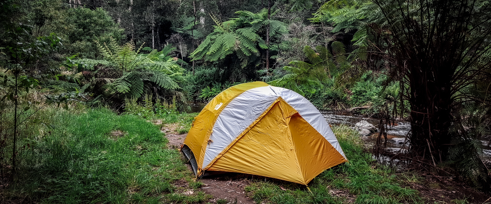 toorongo falls campsite. - black barrow.